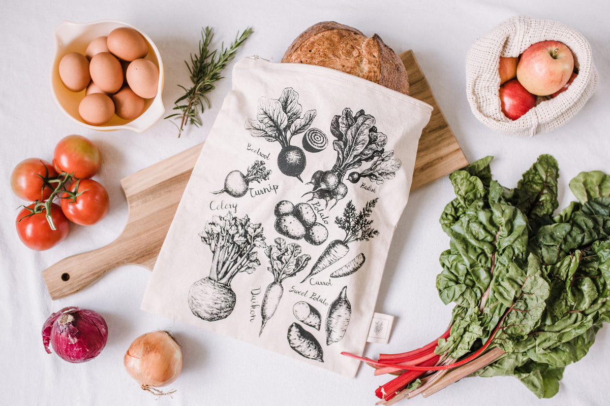 Root Vegetable Zipper bag/Large – Your Green Kitchen